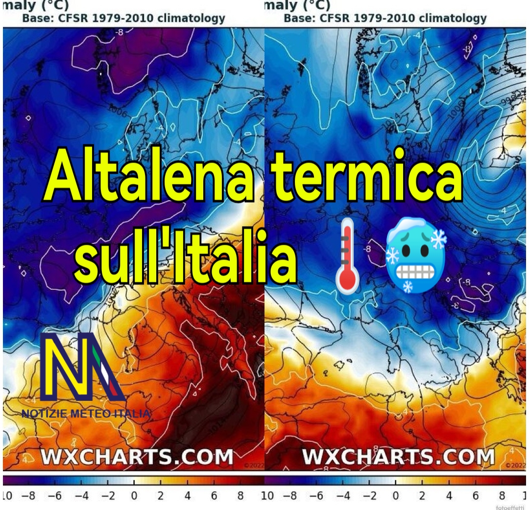ALTALENA TERMICA SULL’ITALIA NEI PROSSIMI 10 GIORNI. | Meteoservice – E' tempo di.. Cambiare
